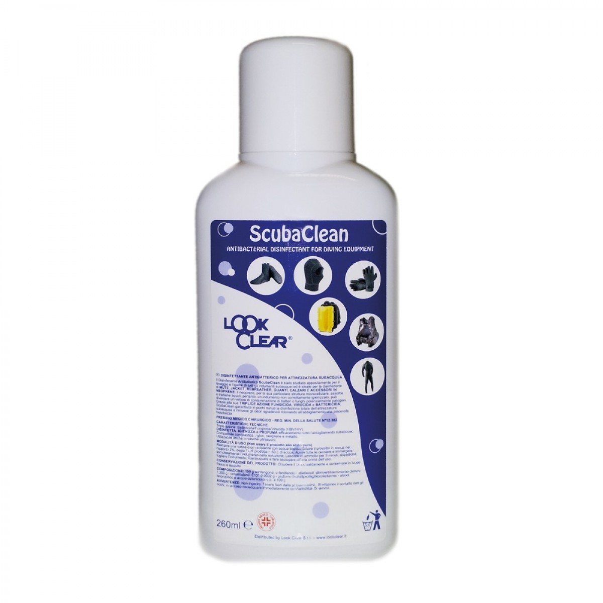 Vaske og desinfektions middel | SCUBA CLEAN 260ml